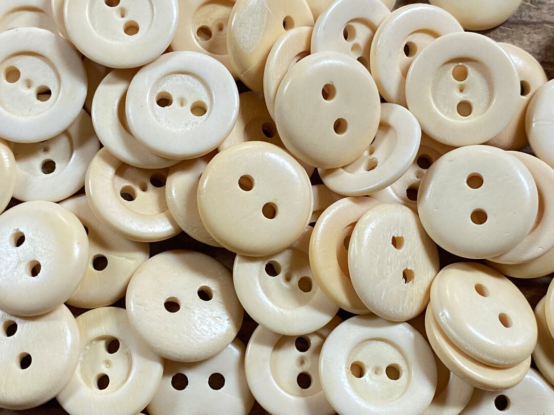 Antique Bone Buttons - Bag of 5 - Stock No. 1-798 - Etsy