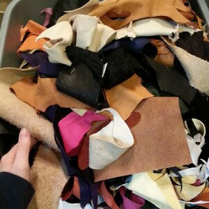 UNSORTED Leather Remnant Mixed Colors and Sizes Stock No. - Etsy