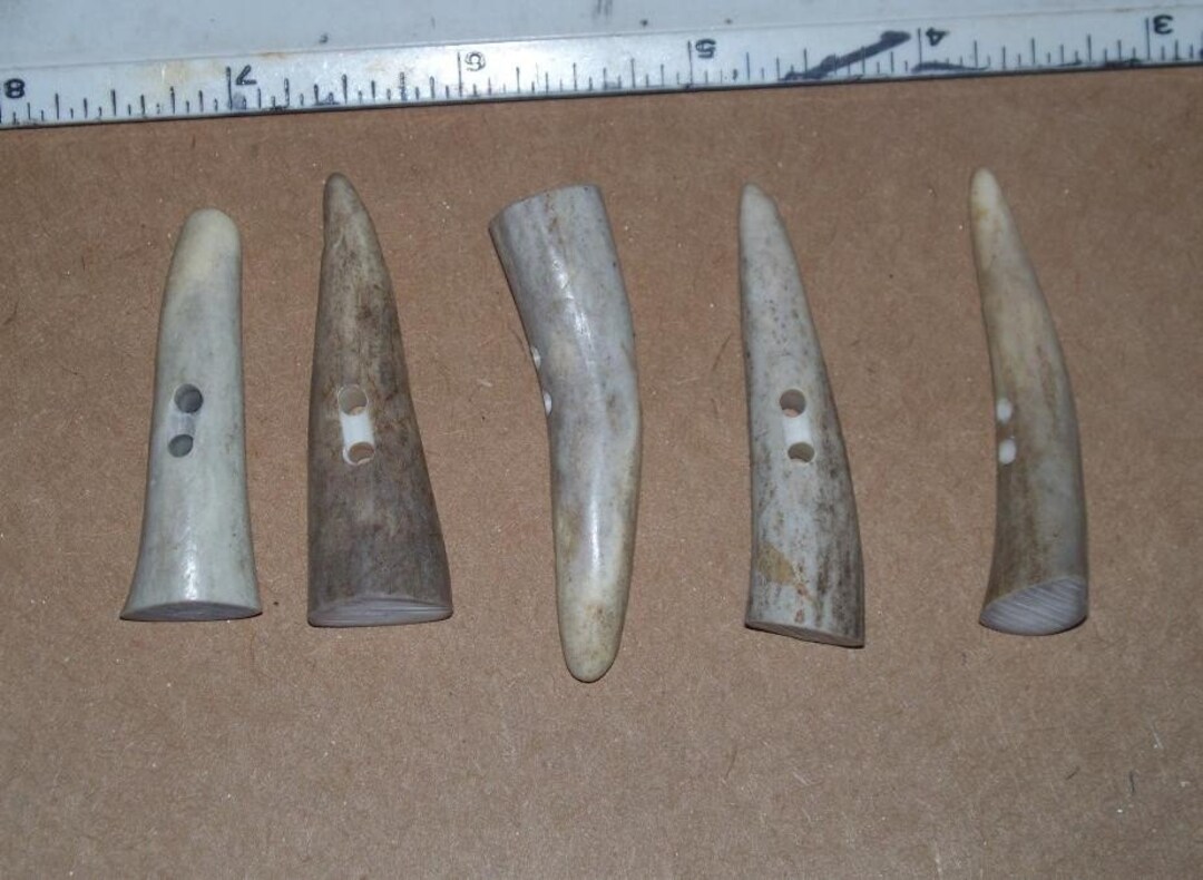 Deer Antler Point Toggle Buttons - 5 Assorted Pieces - Etsy