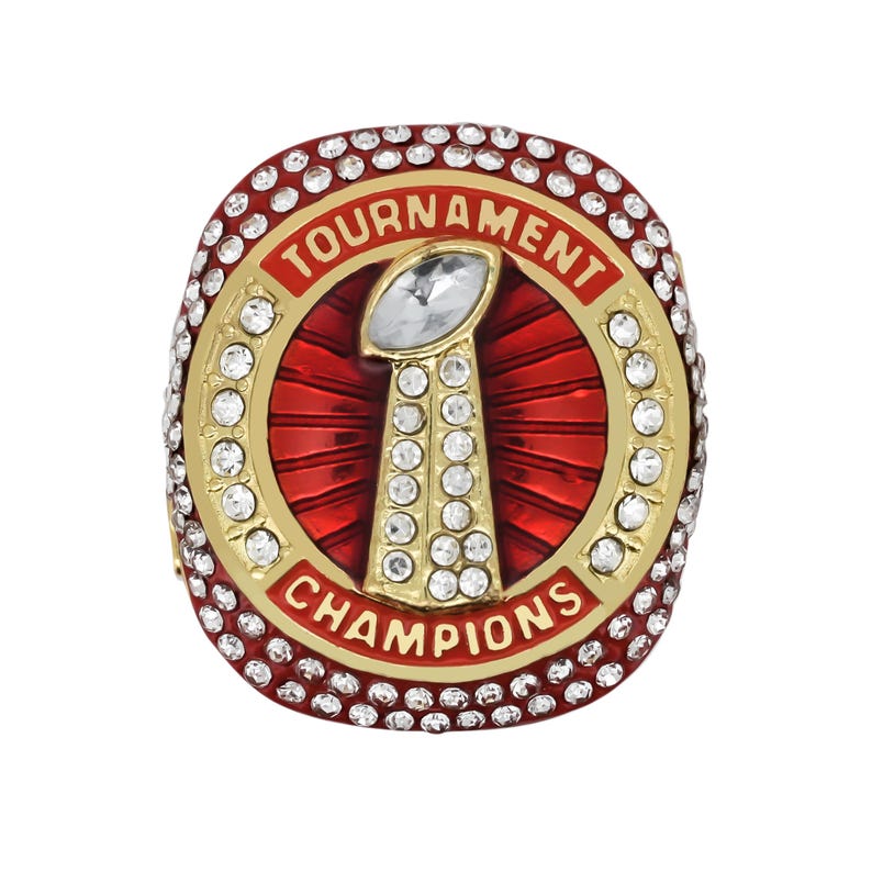 Custom Championship Ring, Men's Chunky Championship Ring,bracket ...