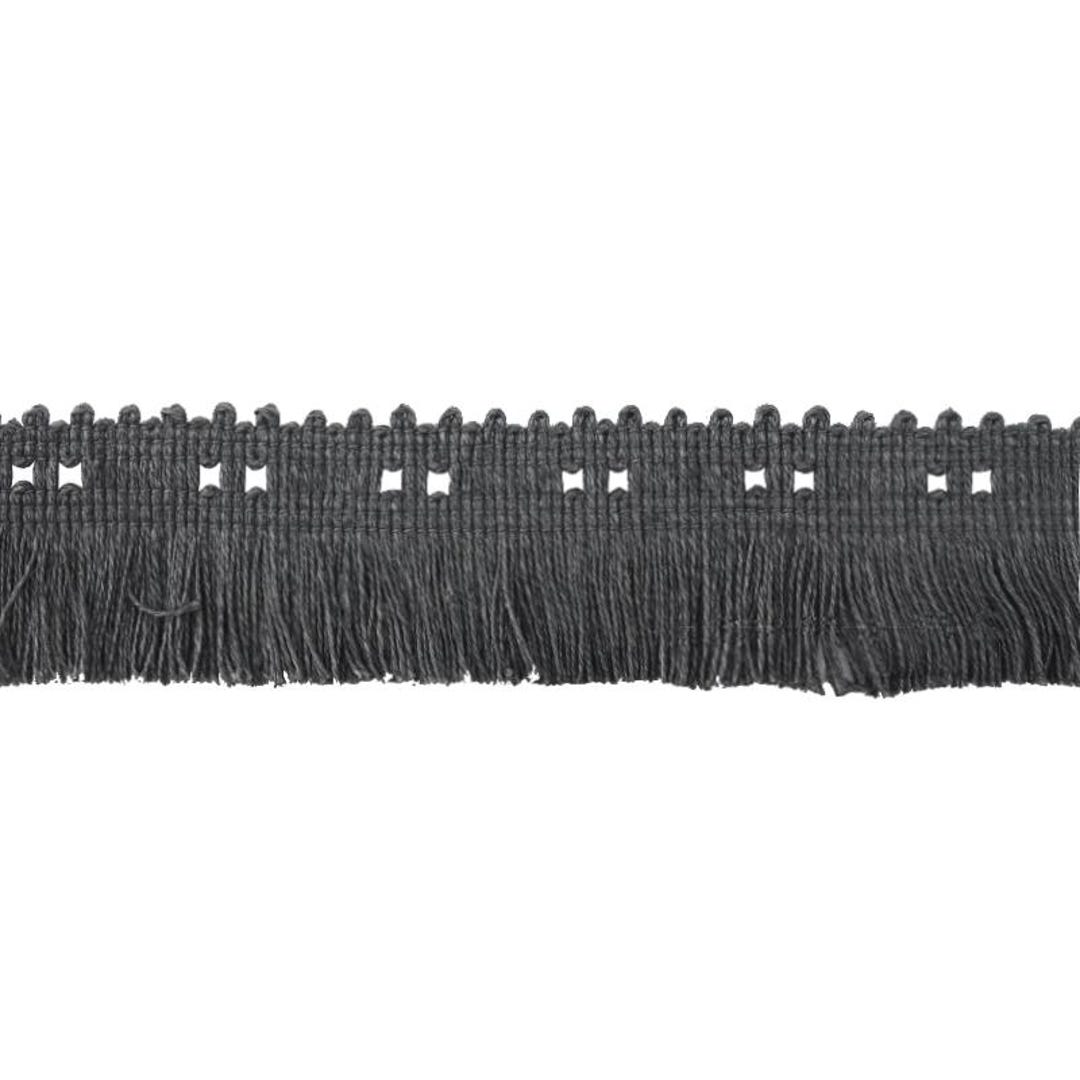 Fancy Block Fringe Trim - Charcoal - Etsy