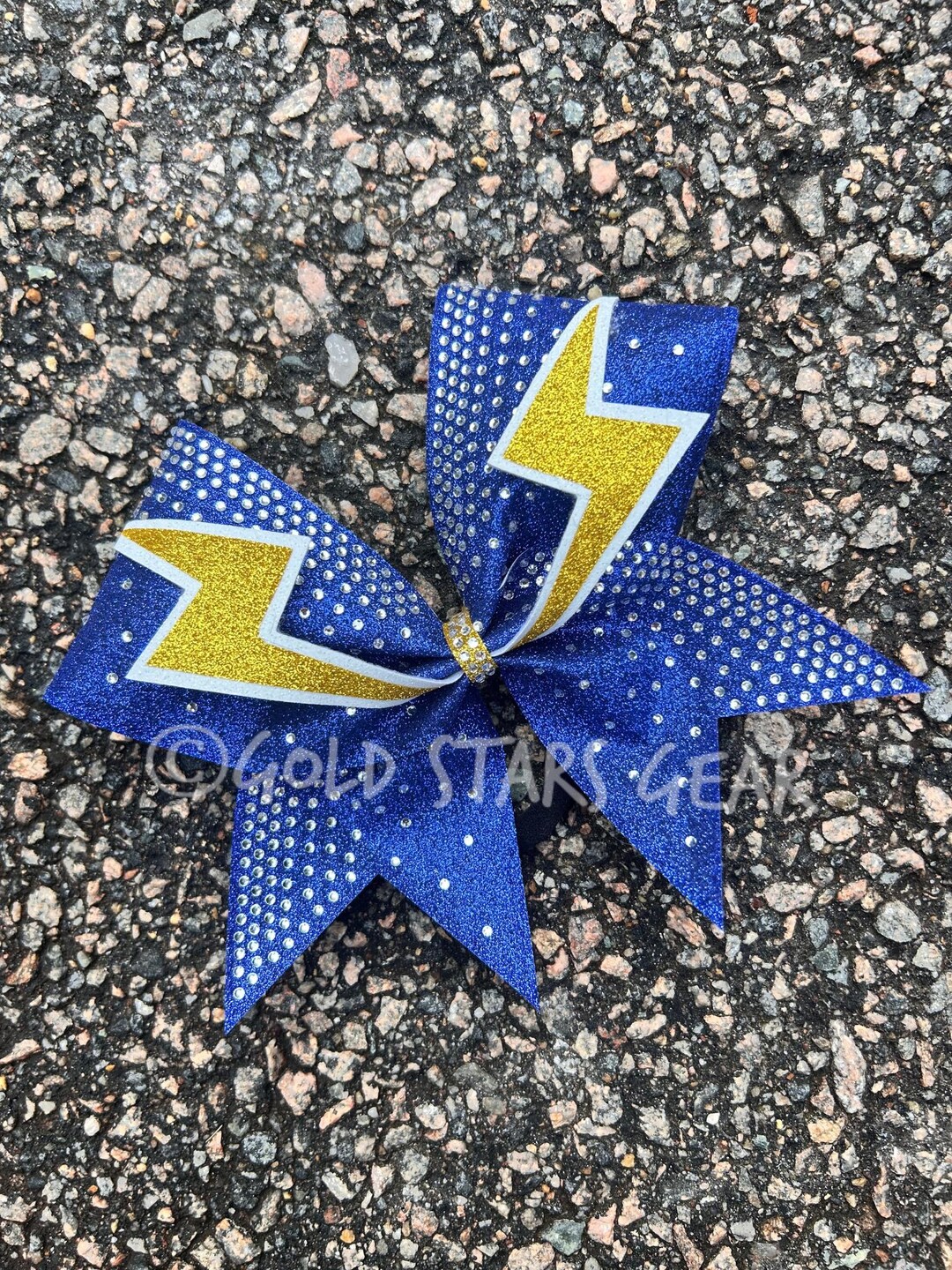 Lightning Bolt Rhinestone Cheer Bow - Etsy