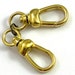 Double Clip Clasp Necklace Chain Extender Brass Swivel Clips Charm ...