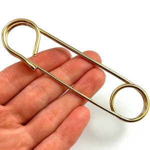Safety Pin Brooch Vintage Pins Large Safety Pin Blanket Pin Cloak Pin ...