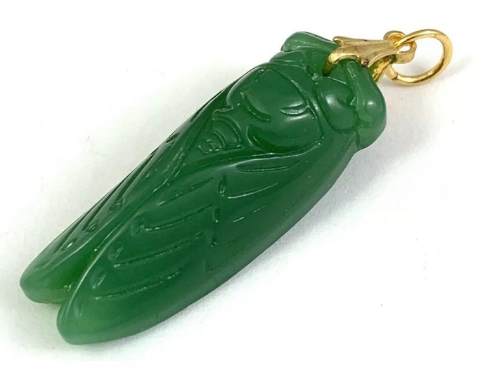 Pendants for Women Cicada Pendant Cicada Jewelry Green Glass Cicada ...