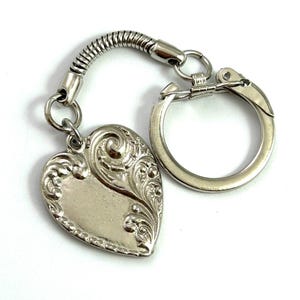 Keychain Vintage Heart Charm Key Holder Vintage Keychain With Charm ...