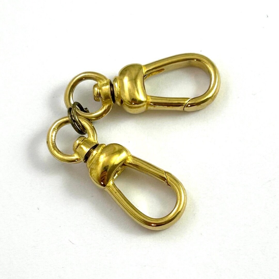 Double Clip Clasp Necklace Chain Extender Brass Swivel Clips Charm ...