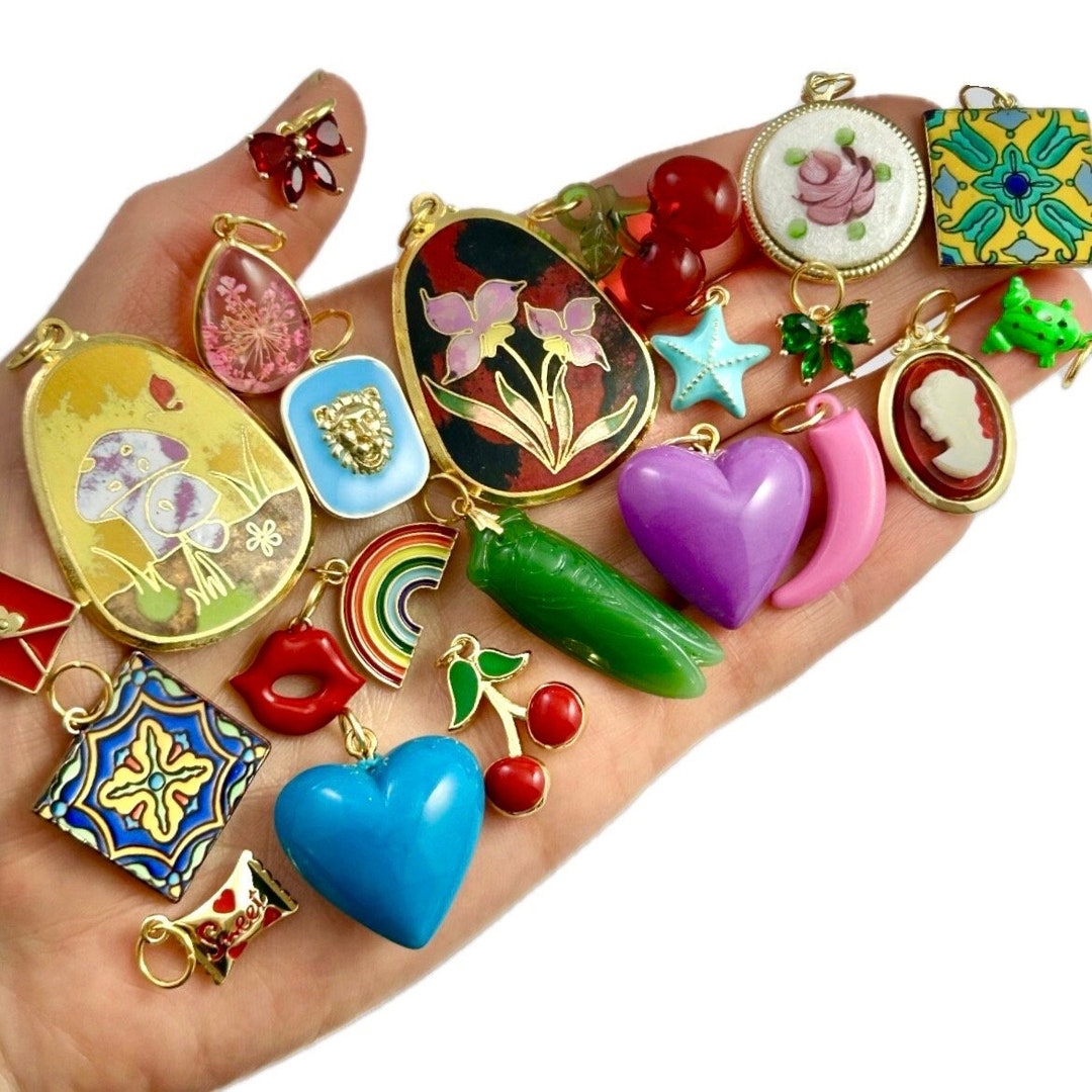 Colorful Pendants for Women Charms for Bracelets Pick A Charm Colorful ...