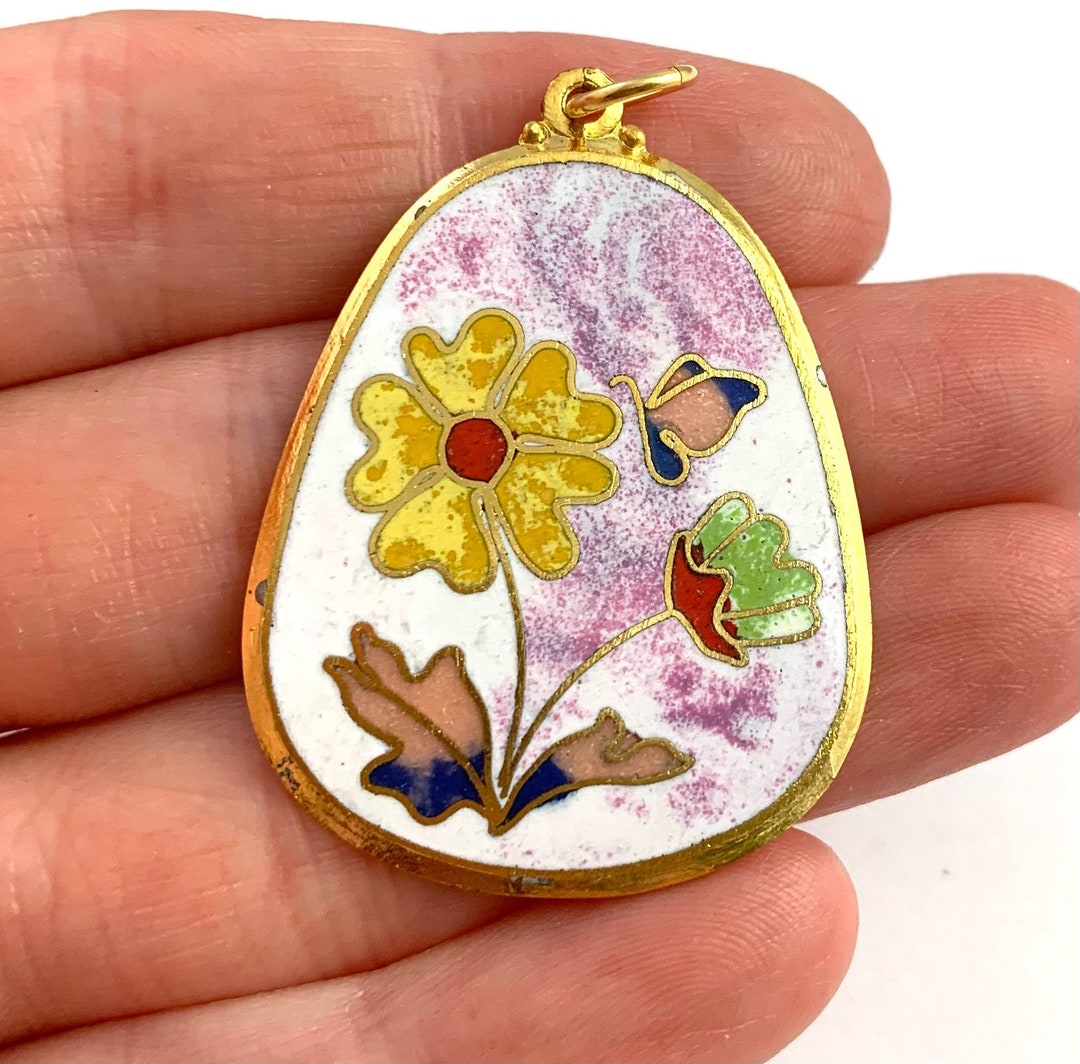 Vintage Pendant, Cloisonne, Cloisonne Jewelry, Vintage Jewelry ...