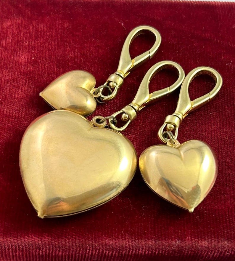 Heart Charm With Clip Gift for Her Purse Charm Bag Clip Charm ...