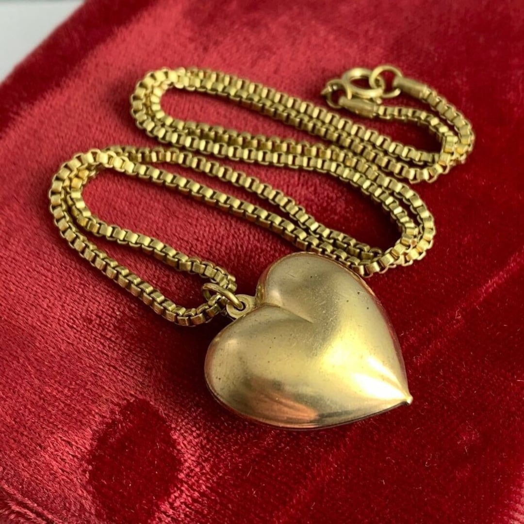 Heart Pendant Necklaces for Women Vintage Charm Necklace Heart Pendants ...