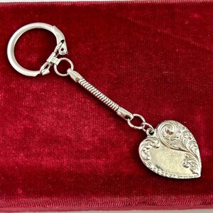 Keychain Vintage Heart Charm Key Holder Vintage Keychain With Charm ...