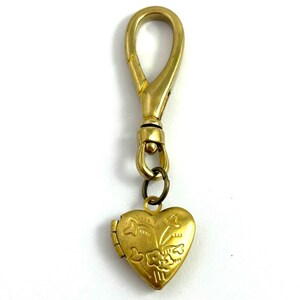 Heart Locket Charm, Locket Pendant, Clip on Charm, Charm With Clip ...