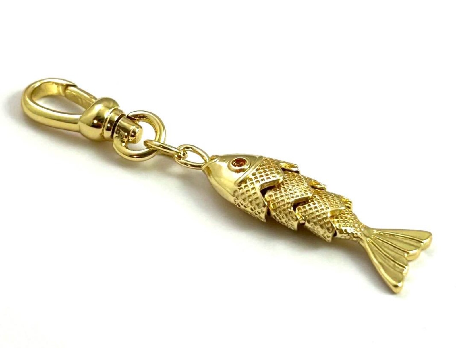 Sardine Necklace Clip Charm Fish Charm With Clip Articulated Fish Charm ...
