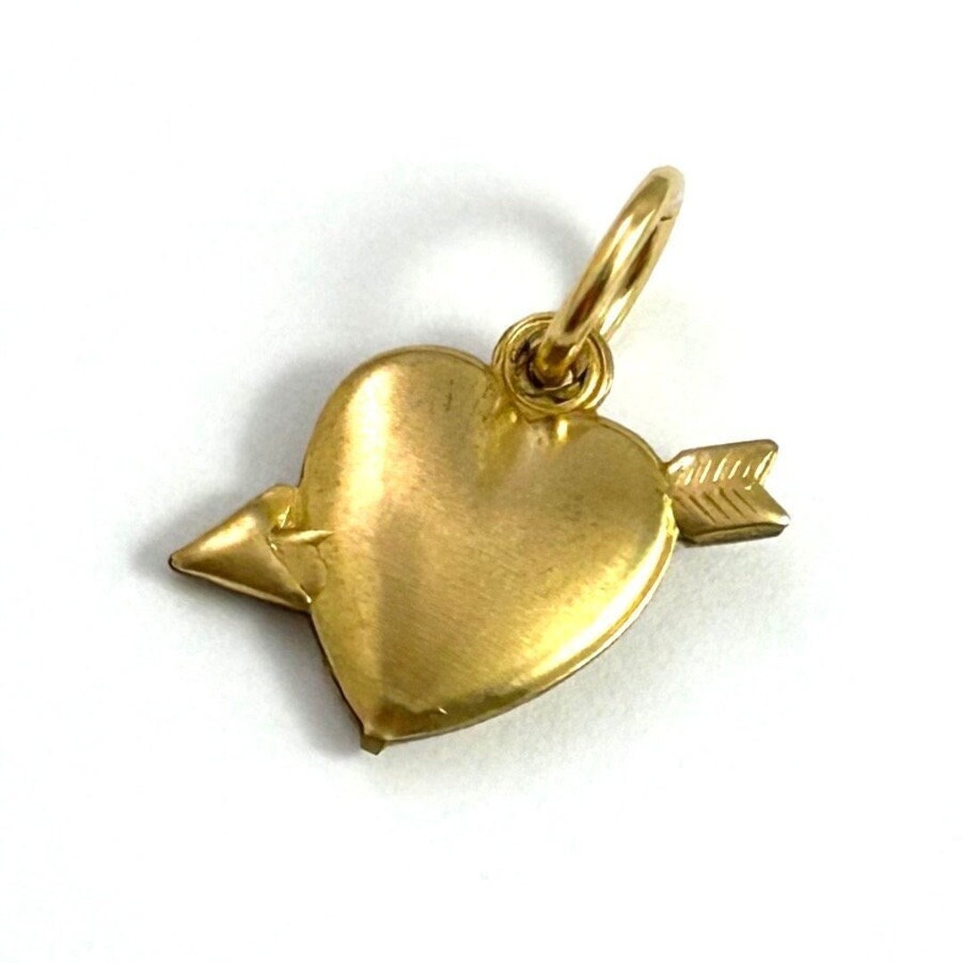 Cupid Heart Charm Pendants for Women Puffy Brass Heart Charms Brass ...
