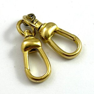 Double Clip Clasp Necklace Chain Extender Brass Swivel Clips Charm ...