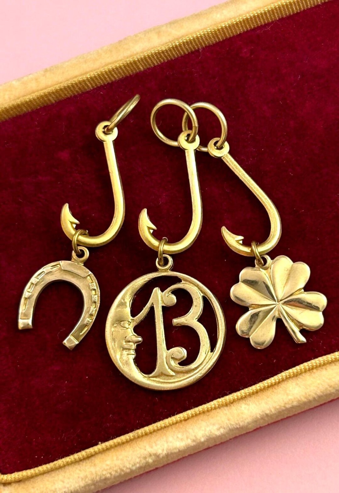 Lucky Catch Pendant, Select Design: Four Leaf Clover, Lucky 13 Moon ...