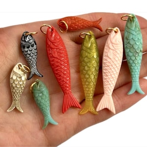 Fish Charm Necklace Pendant Jewelry Pendants for Women Fish Jewelry ...