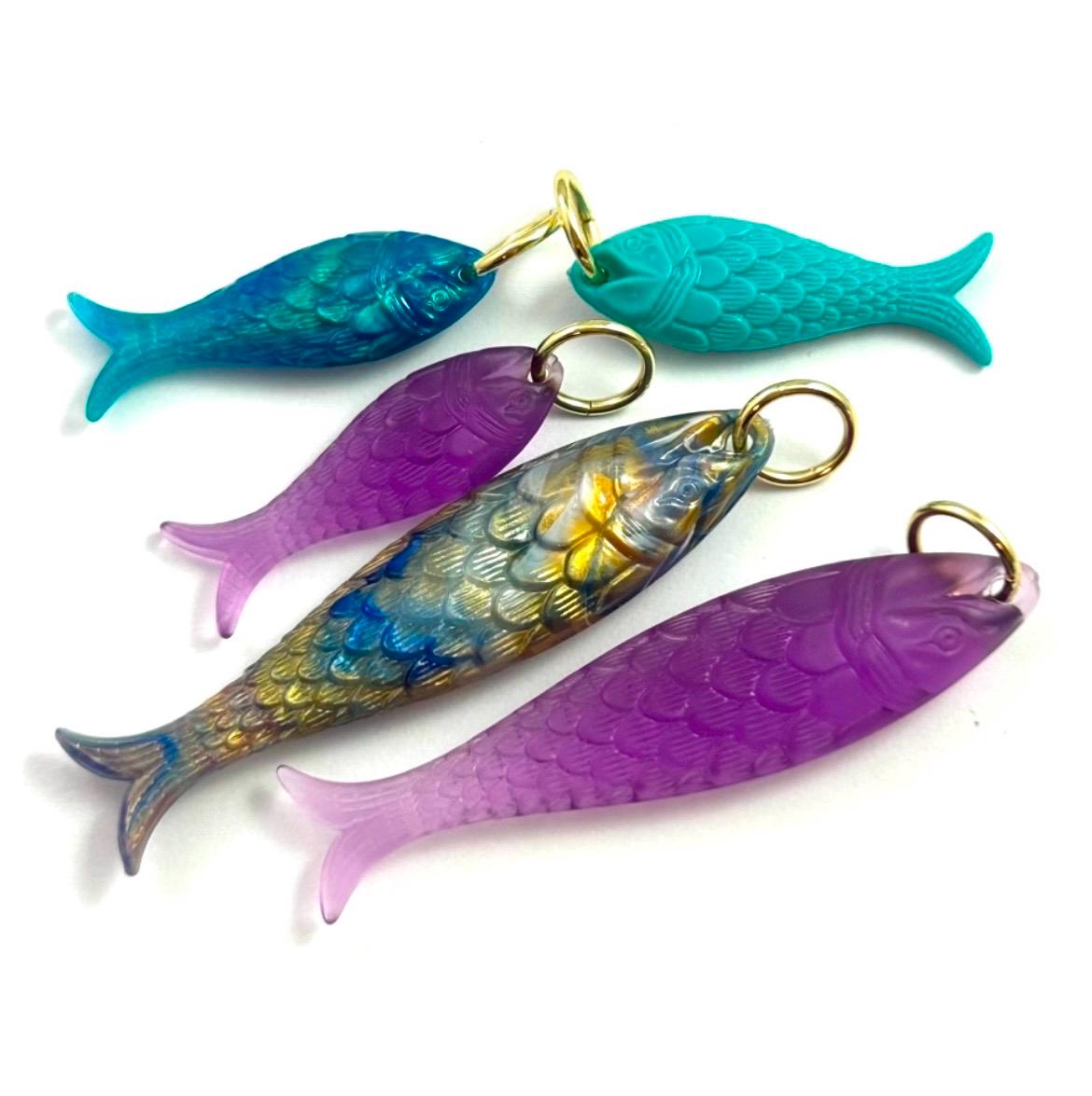 New Colors! Fish Charm Necklace Pendant for Women Fish Jewelry Gifts ...