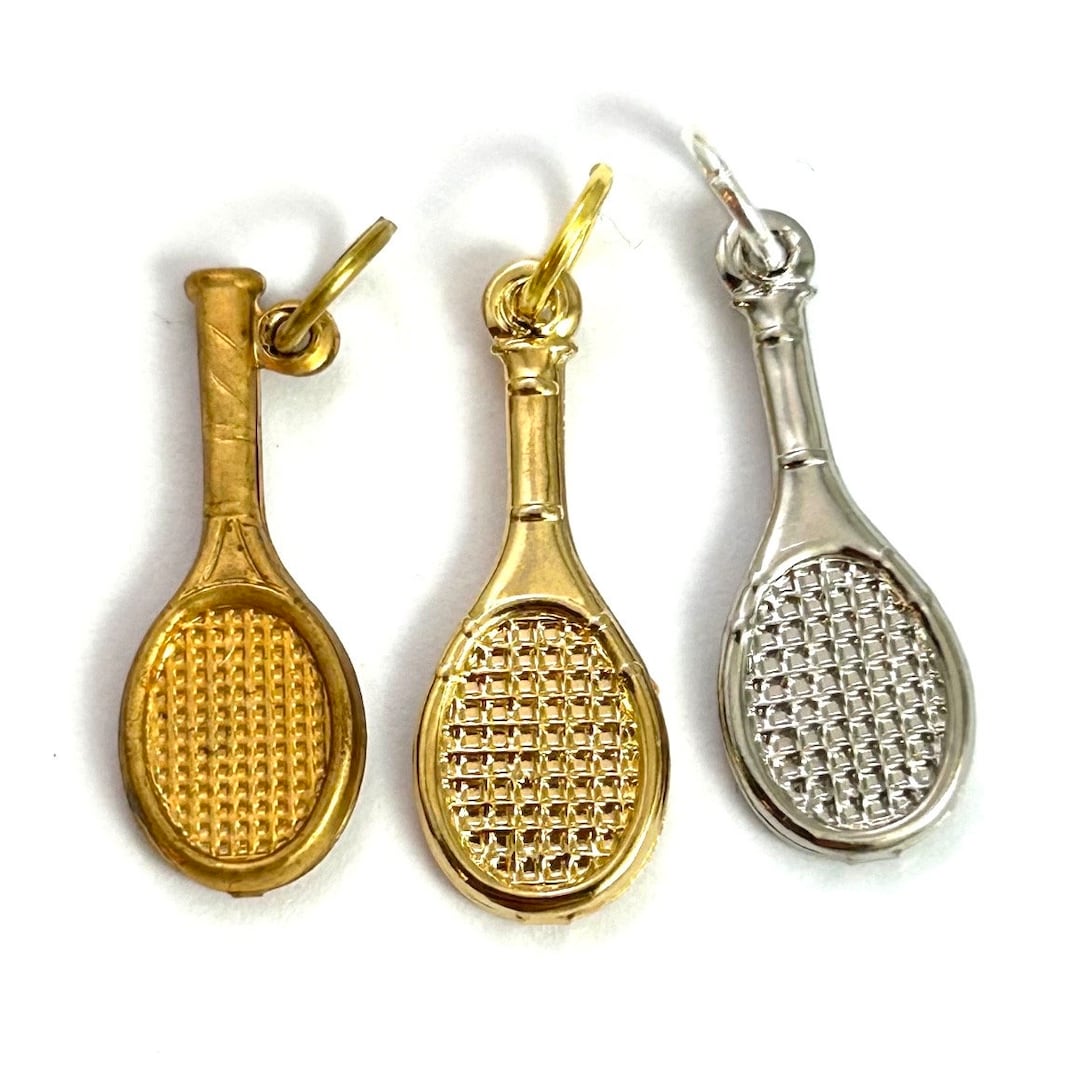 Vintage Charm Tennis Racket Vintage Jewelry for Women Dainty Pendants ...