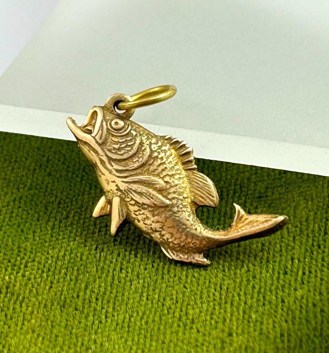Vintage Fish Charm Pendants for Women Gift for Fishermen Largemouth ...
