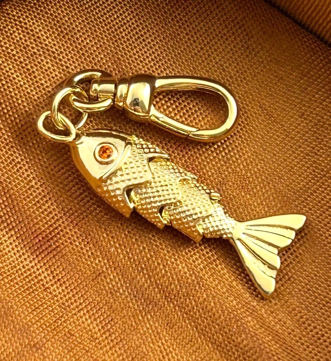 Sardine Necklace Clip Charm Fish Charm With Clip Articulated Fish Charm ...