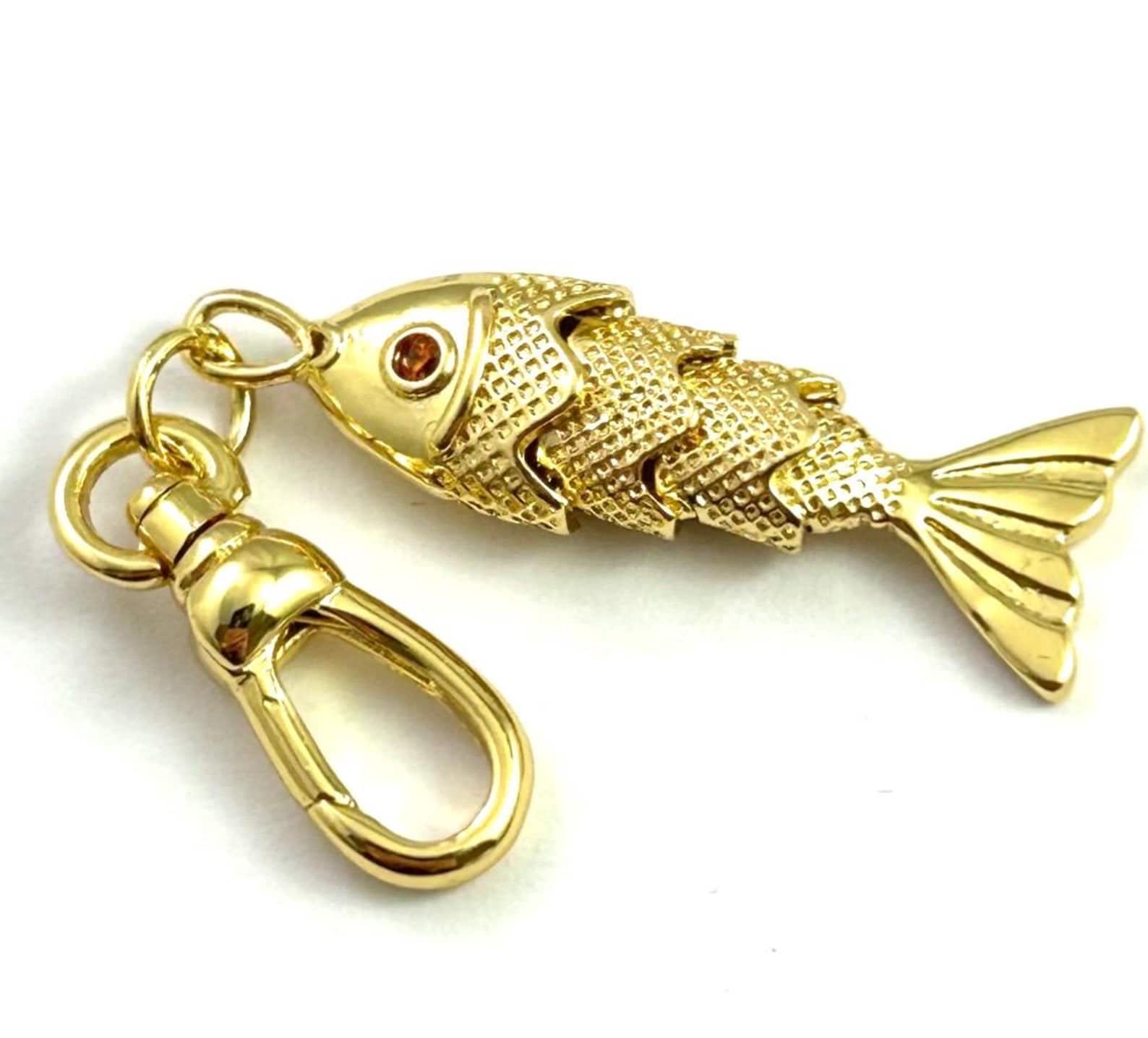 Sardine Necklace Clip Charm Fish Charm With Clip Articulated Fish Charm ...