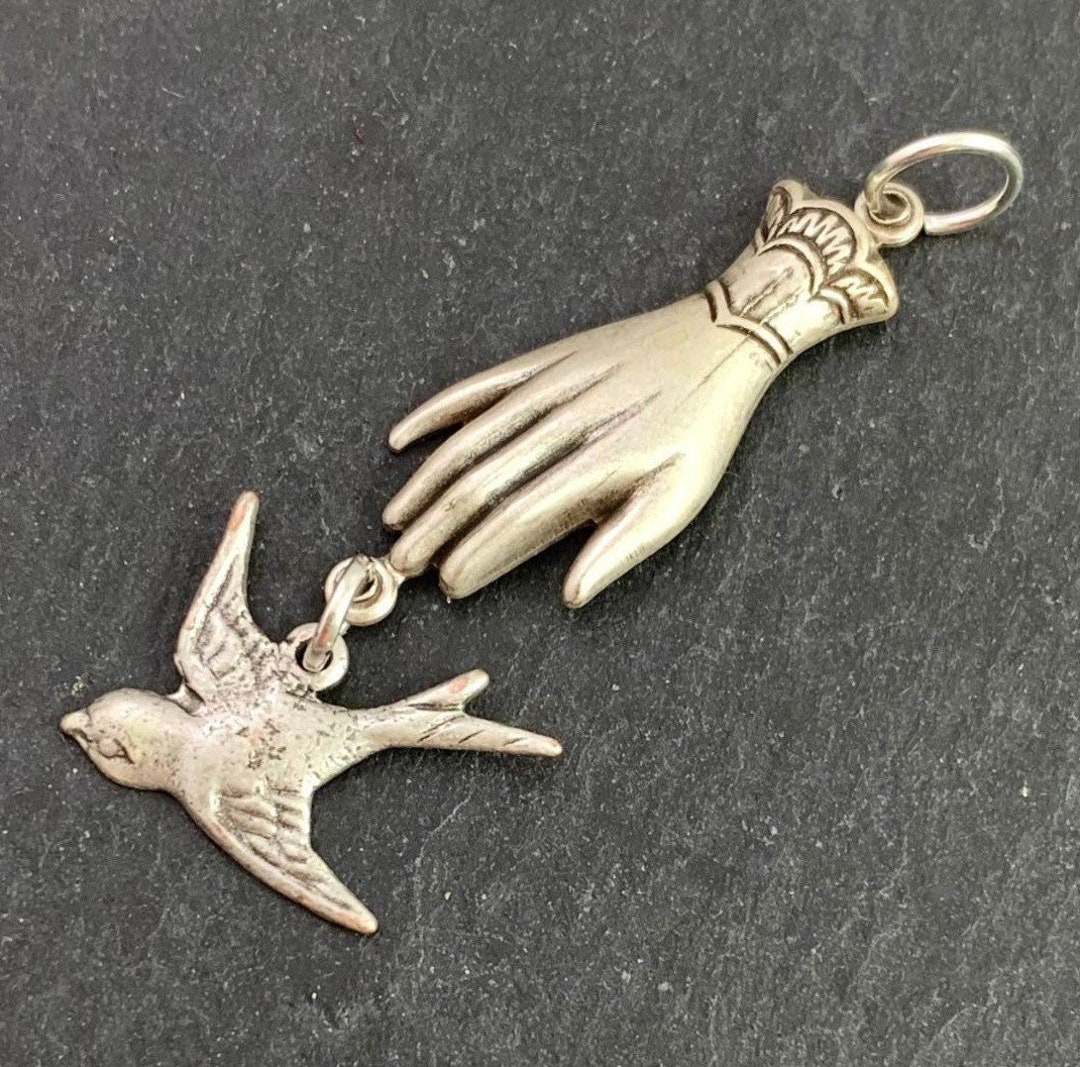 Pendant, Bird Pendant, Bird Jewelry, Bird Necklace Pendant, Sparrow ...