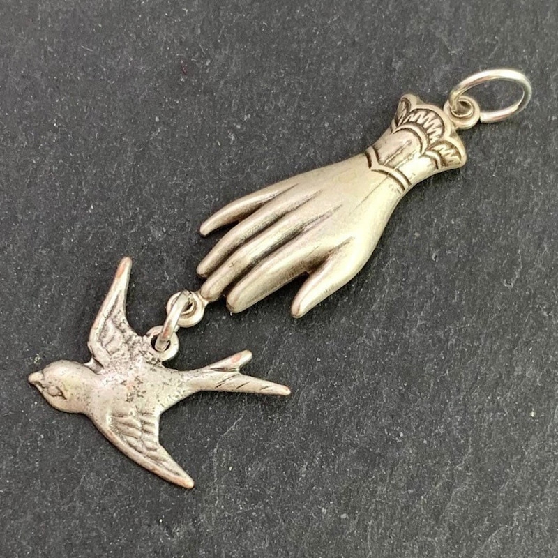 Bird Charm - Etsy