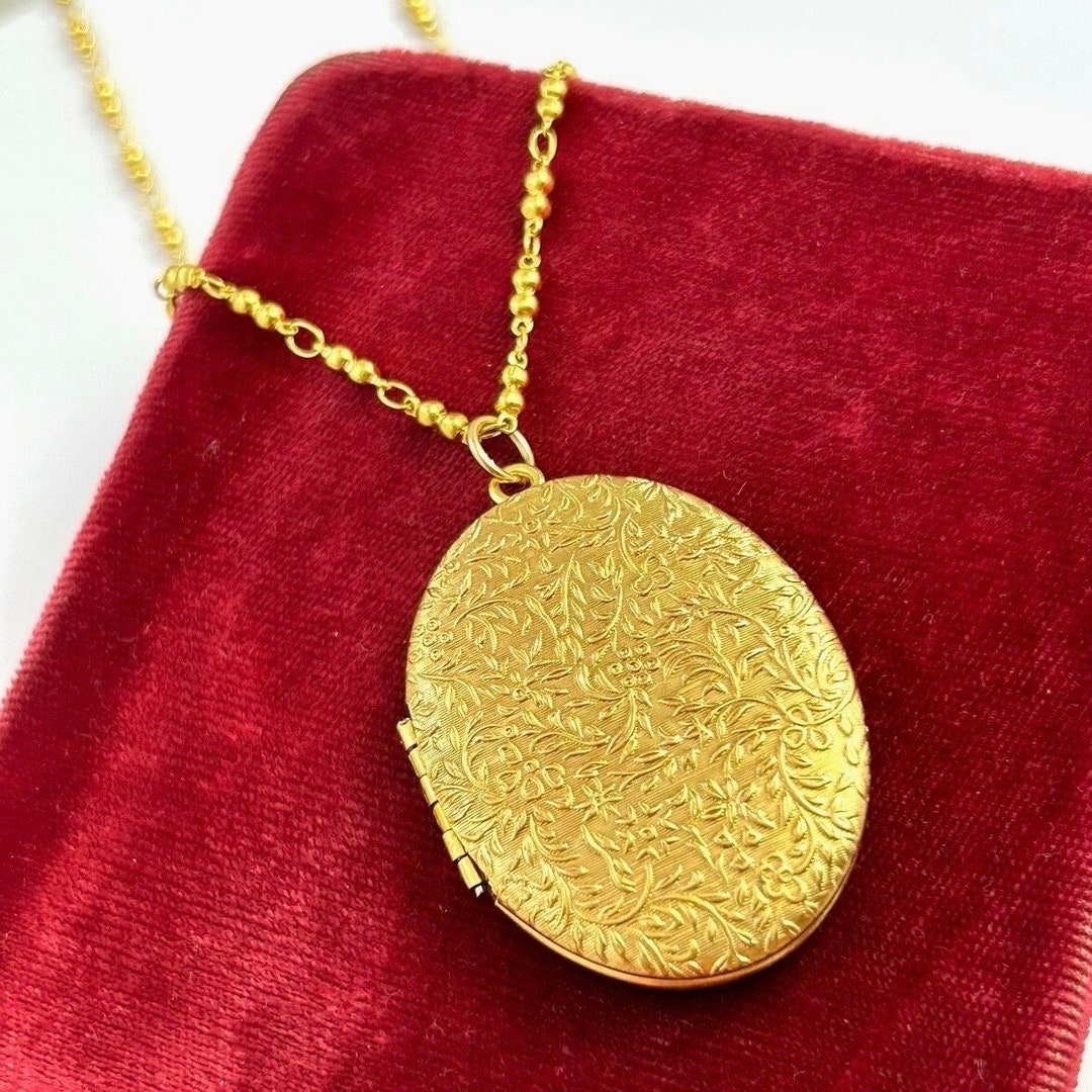 Locket Necklace Vintage Locket Pendant Necklaces for Women Vintage ...