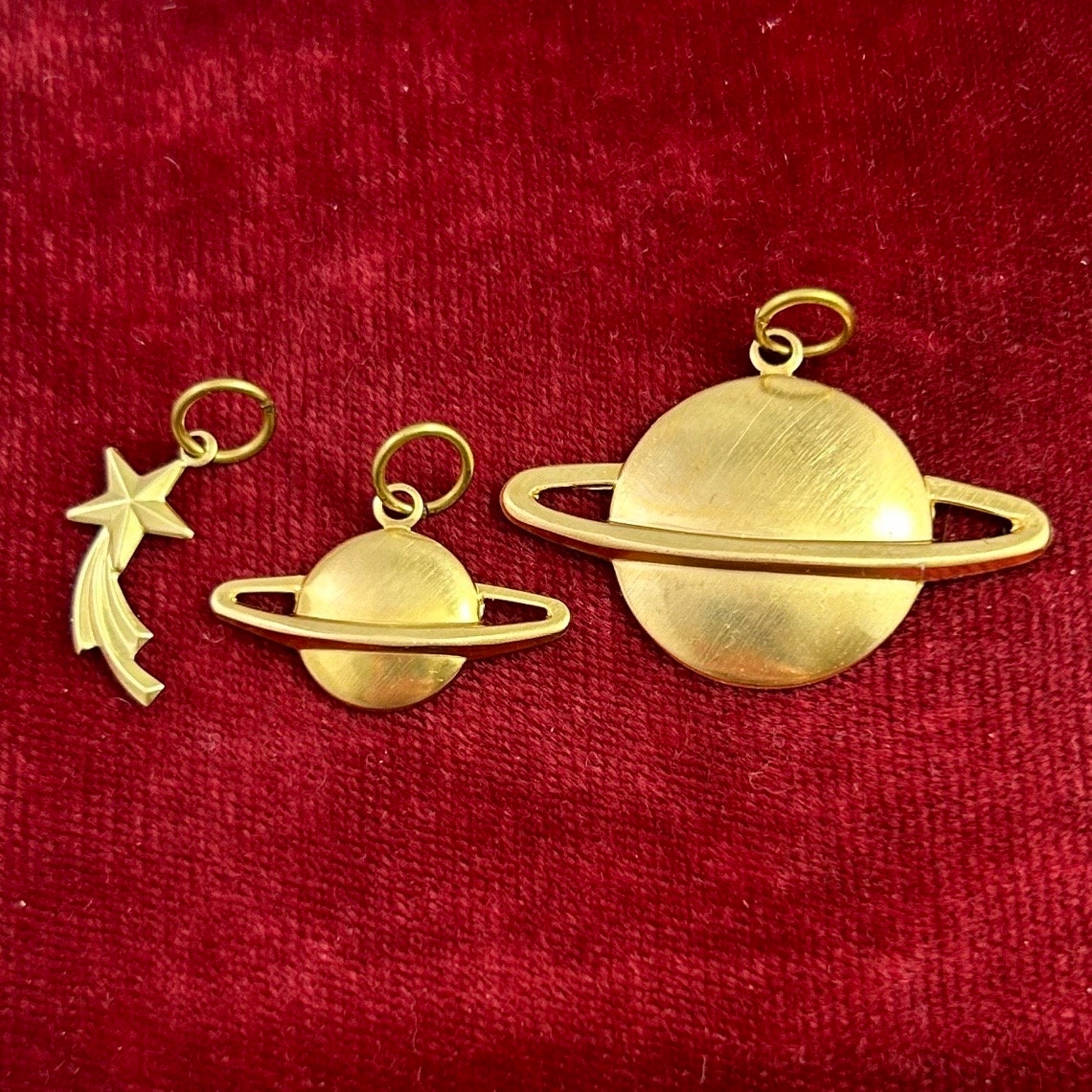 Select A Charm: Saturn Planet Shooting Star Charms for Bracelet Charm ...