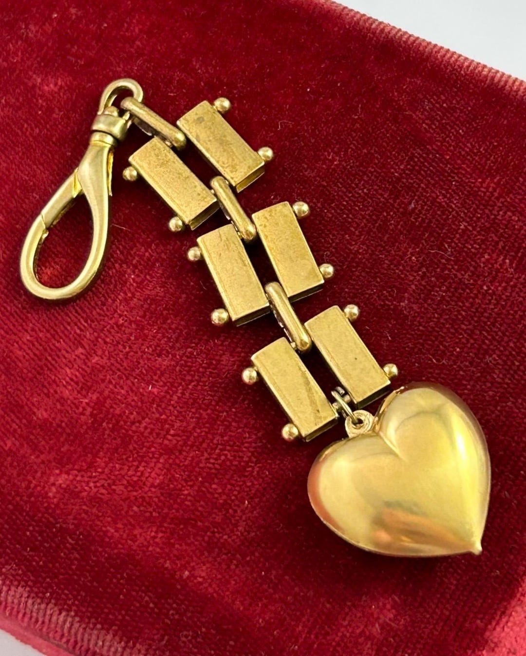 Vintage Brass Heart Purse Charm: Clip-on Bag Accessory - Etsy