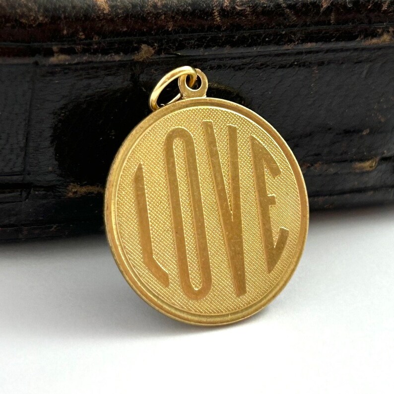 Vintage Charm, Love Charm, Vintage Love Charm, Love Pendant, Love ...