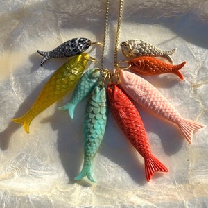 Fish Charm Necklace Pendant Jewelry Pendants for Women Fish Jewelry ...
