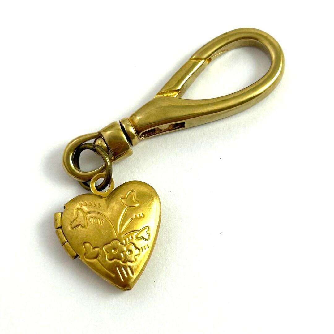 Heart Locket Charm, Locket Pendant, Clip on Charm, Charm With Clip ...