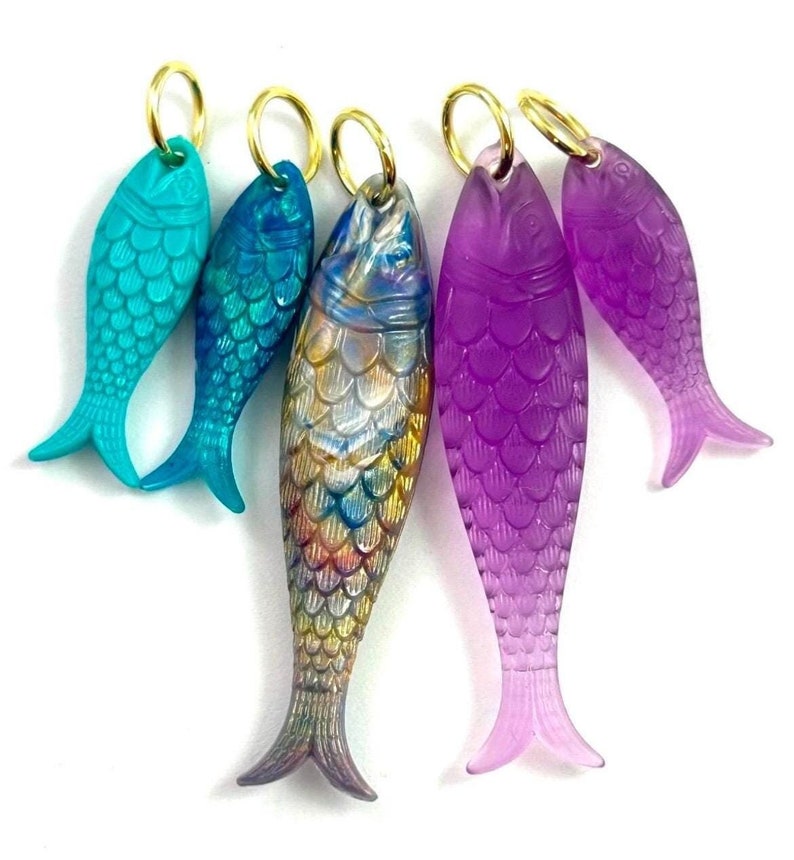 New Colors! Fish Charm Necklace Pendant for Women Fish Jewelry Gifts ...