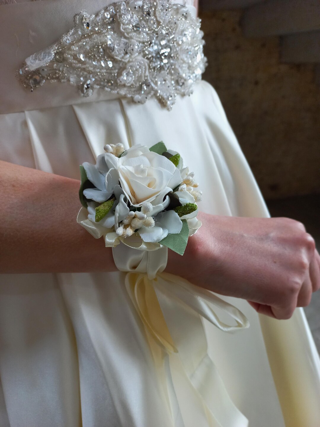 Wedding Set Boutonniere Men Wrist Corsage Bride, Classic Boho Wedding ...