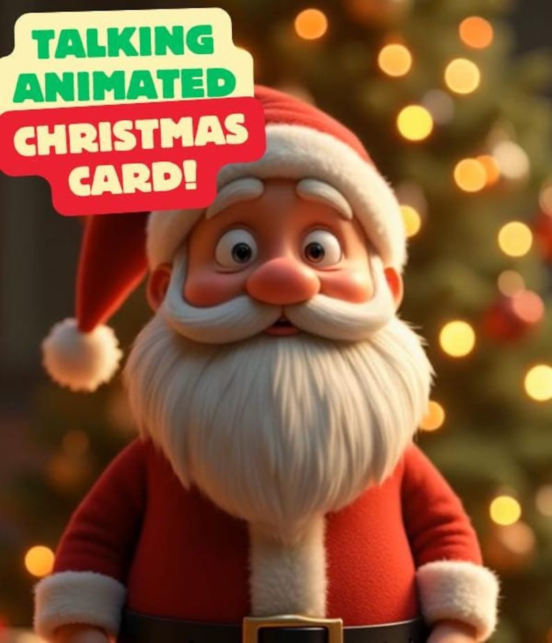 Personalised Christmas Card - Animated Card - Your Customised Message ...