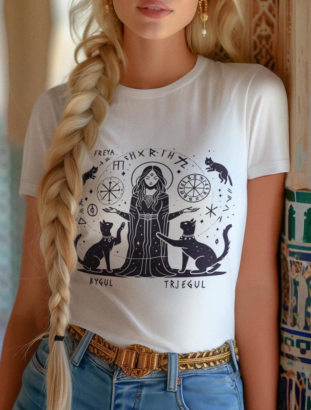 Freyja Goddess Freya Shirt Goddess Pagan Clothing Goddess Sweatshirt ...