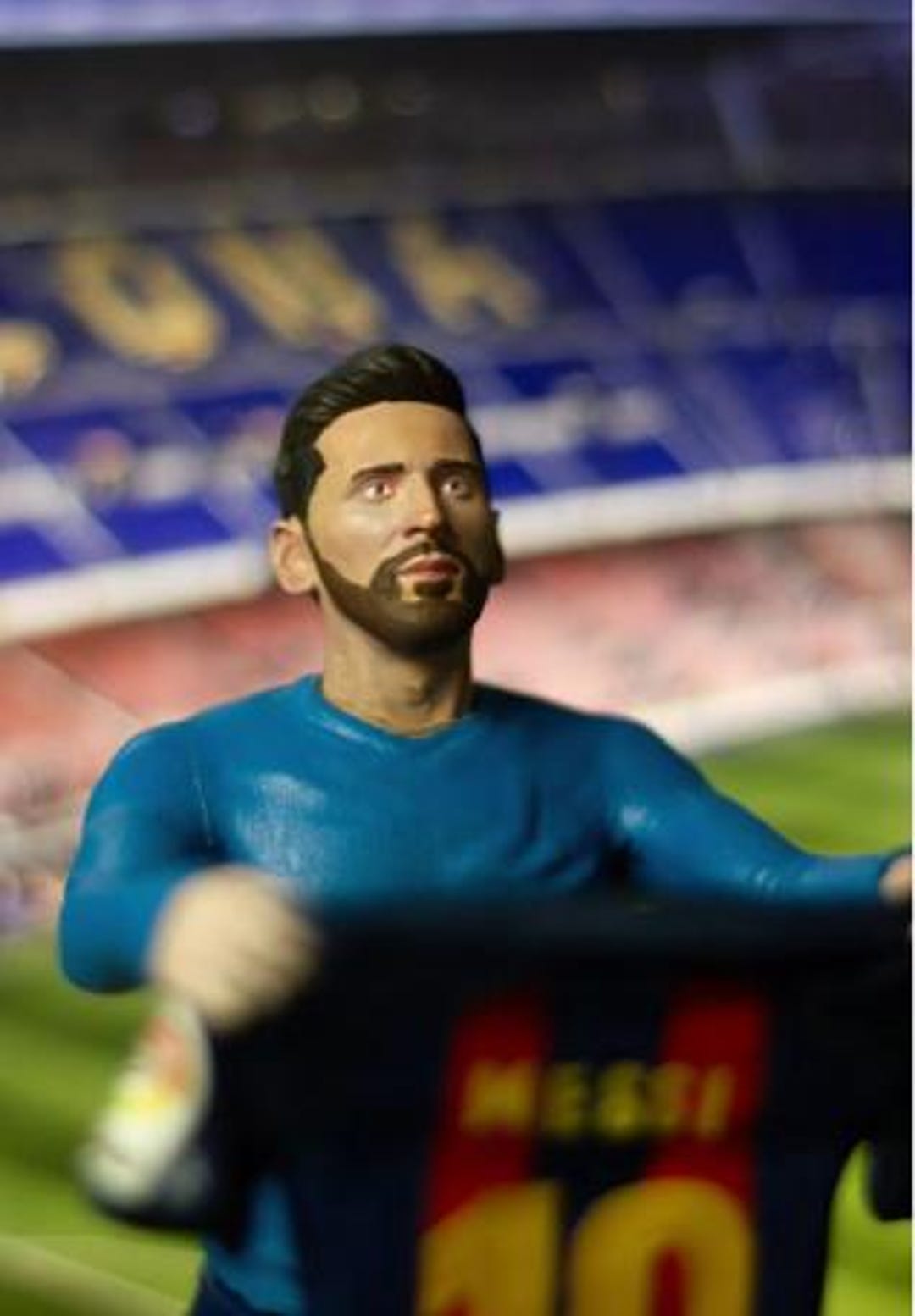 3D Printed Messi Figure Legendary Soccer Player Collectible Statue ...