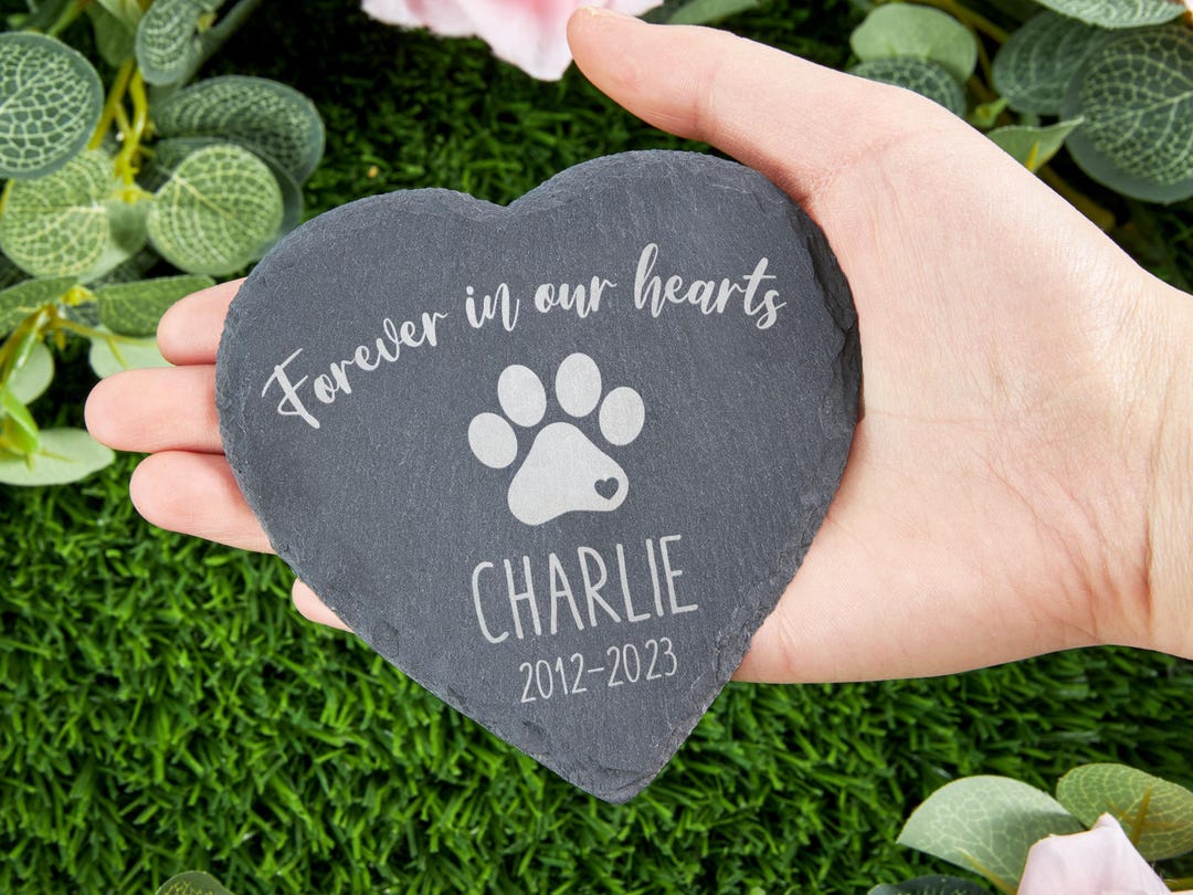 Dog Memorial Gift | Personalized Pet Memorial Stone | Forever in My ...