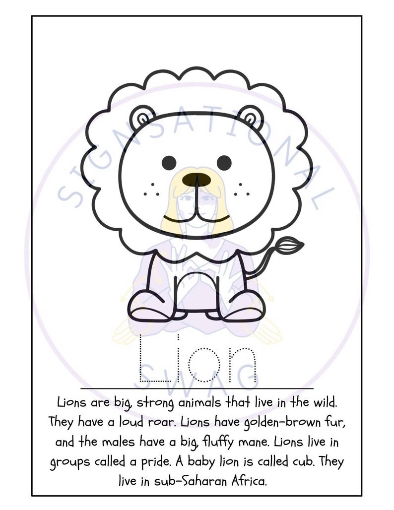 Colorful Adventures: Fun Coloring Books for Kids | Land Animals ...
