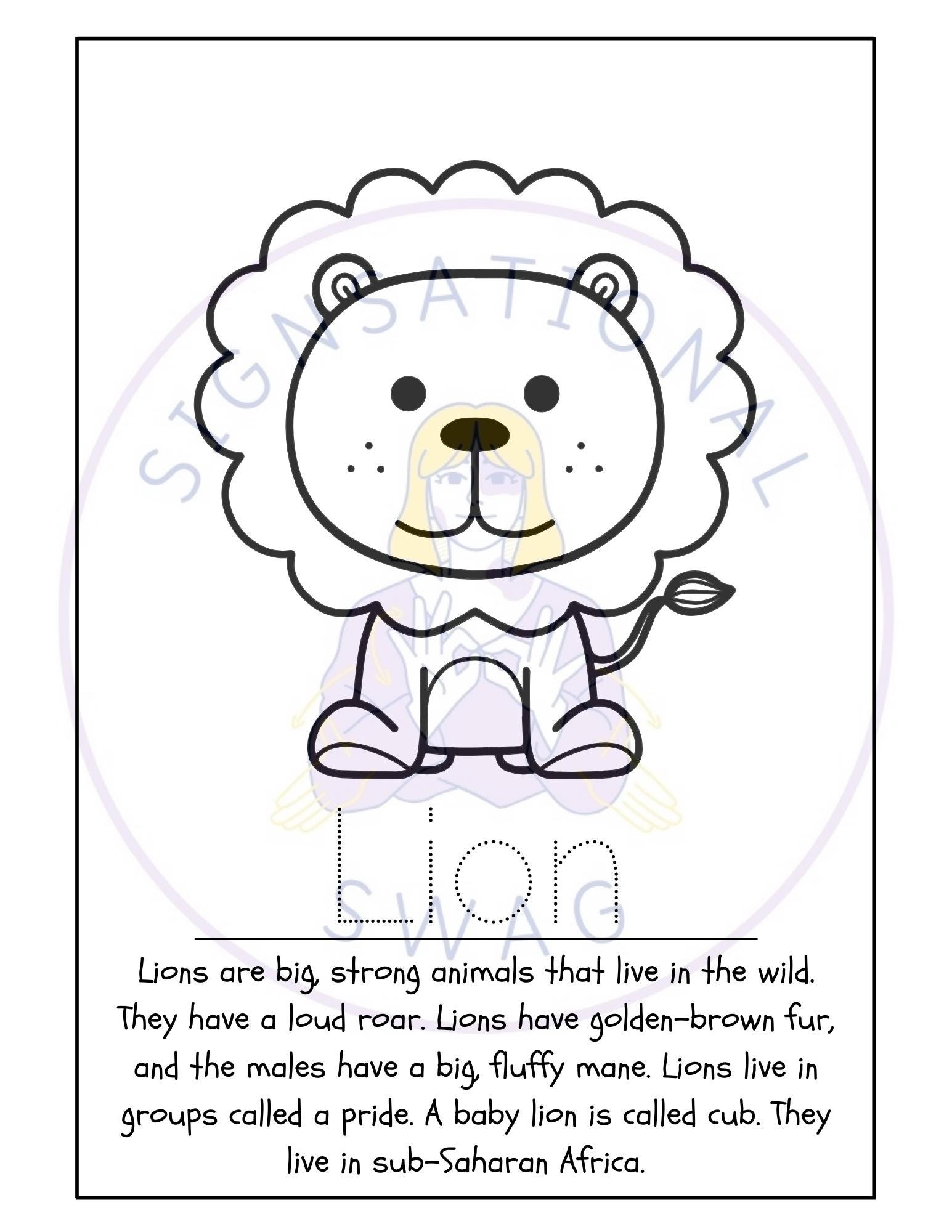 Colorful Adventures: Fun Coloring Books for Kids | Land Animals ...