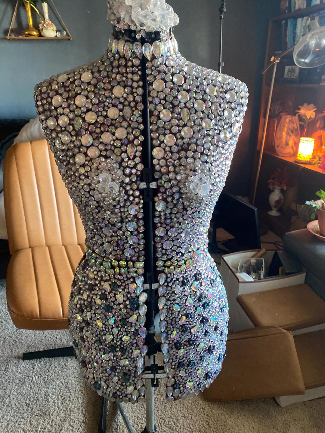 ART SCULPTURE, WOMAN Version Mannequin, Rhinestone Piece, Body Frame ...