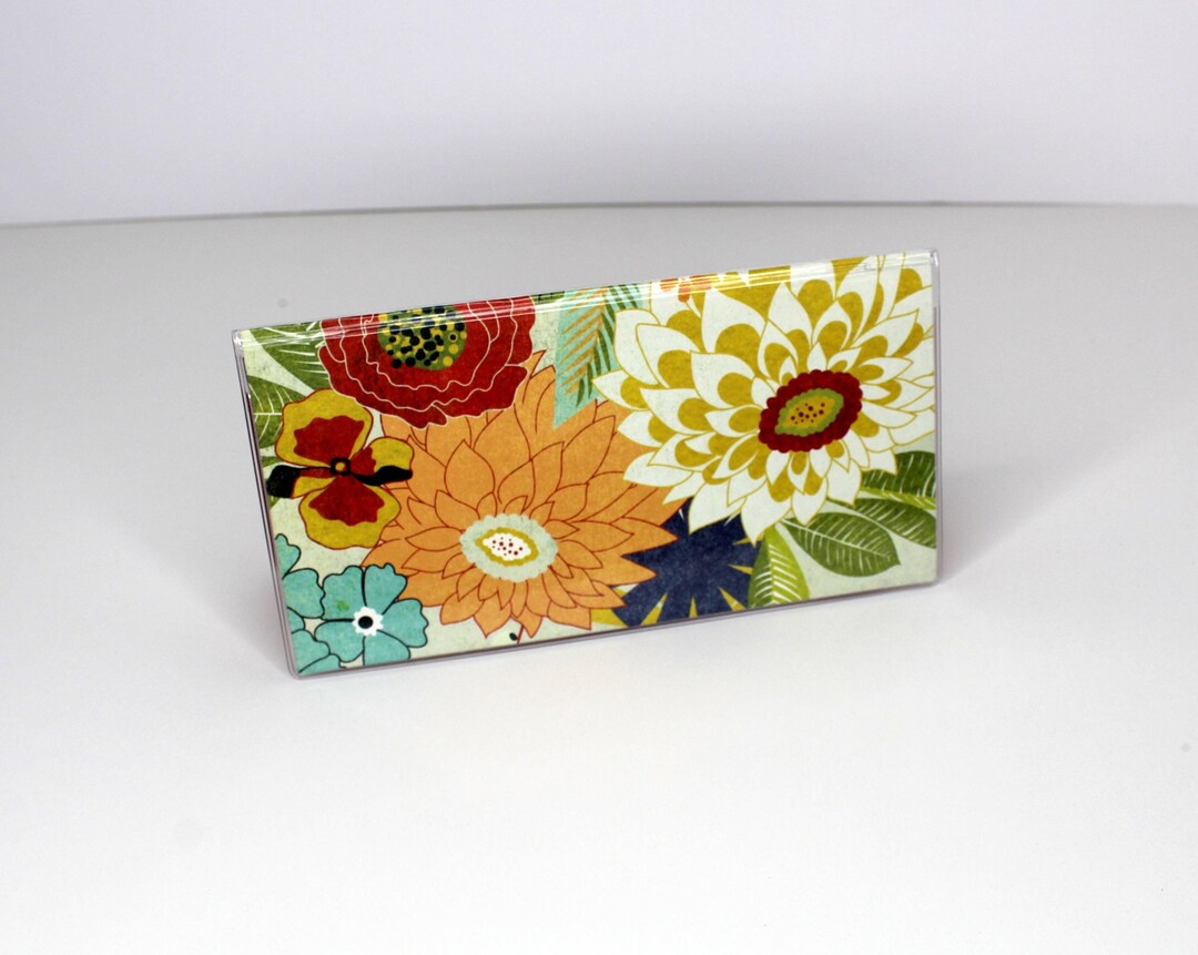 Checkbook Cover Flower Bouquet - Etsy