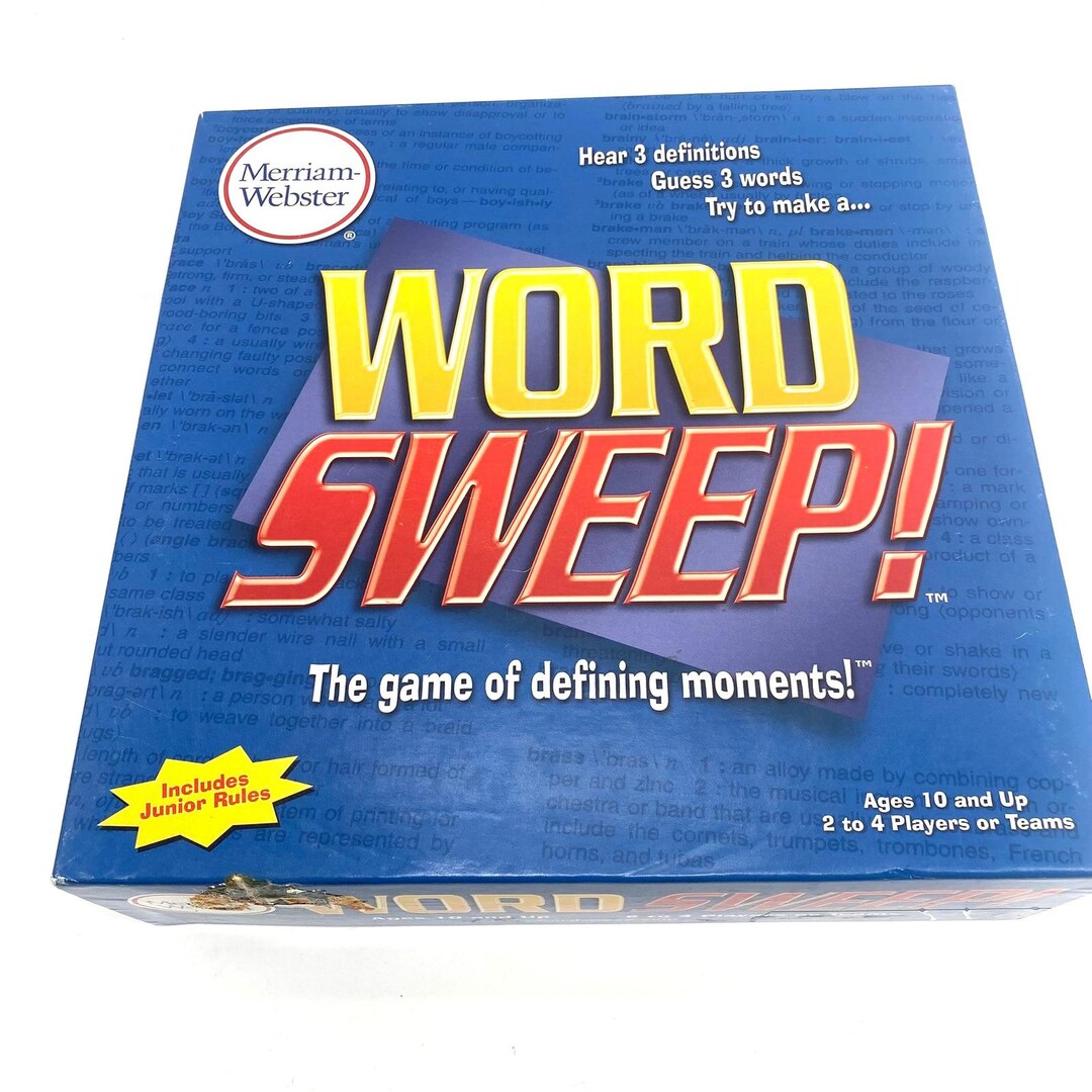 Merriam Webster Word Sweep Dictionary Board Game Homeschool Center ...