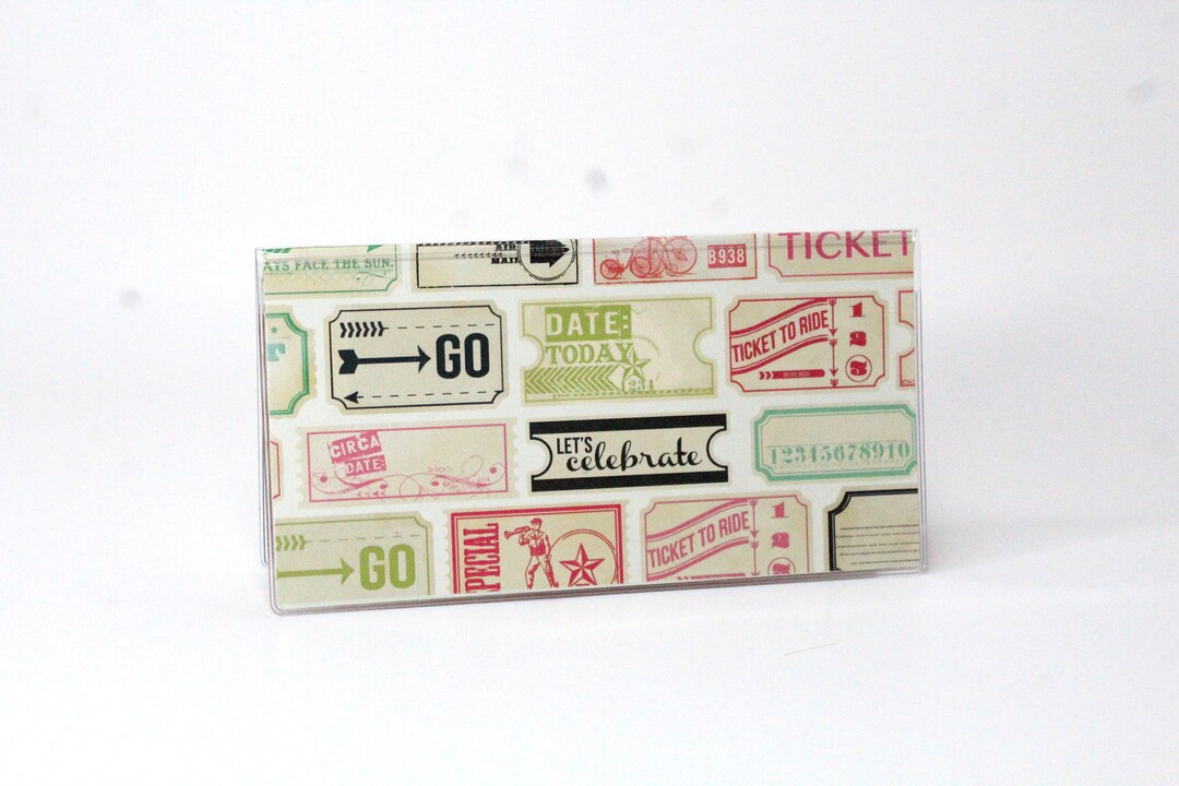 Checkbook Cover - Ticket to Ride - Etsy