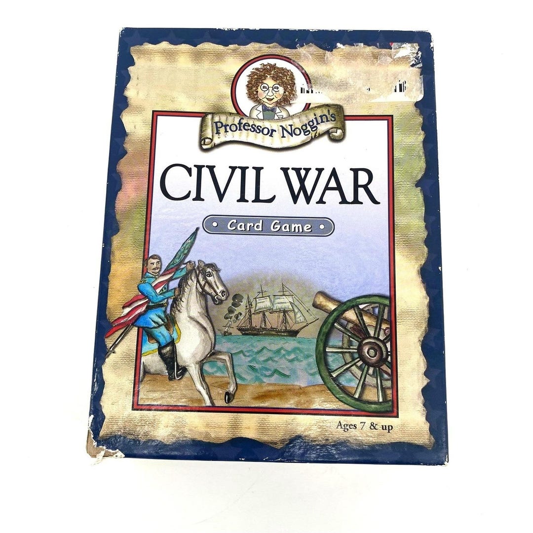 Professor Noggins Civil War Card Game Educational Trivia Ages 7 and up ...