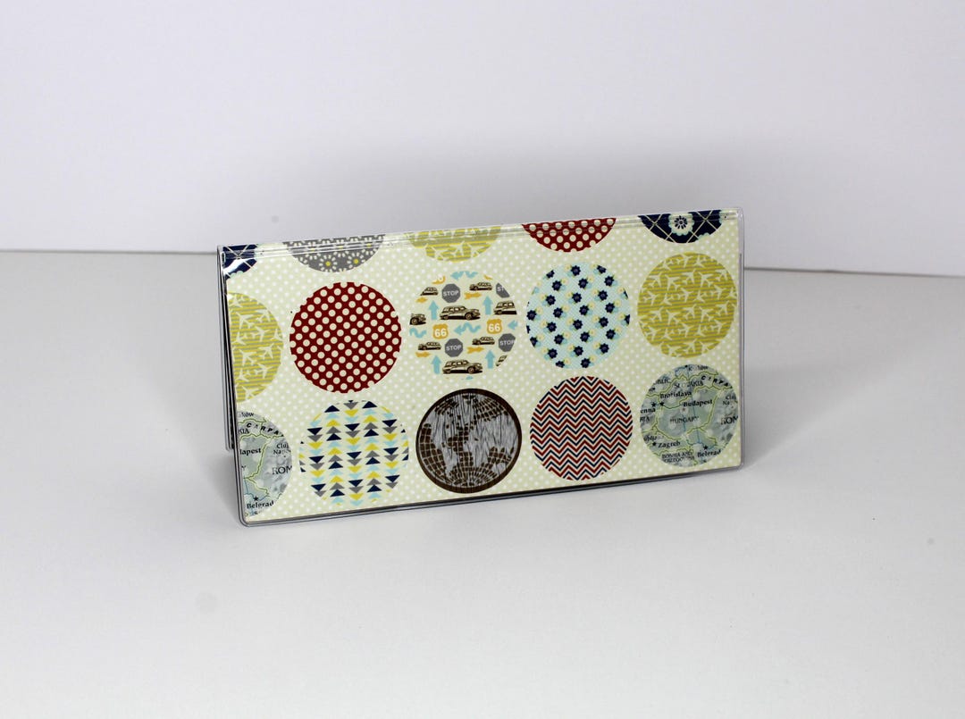 Checkbook Cover - Pattern Collage - Etsy
