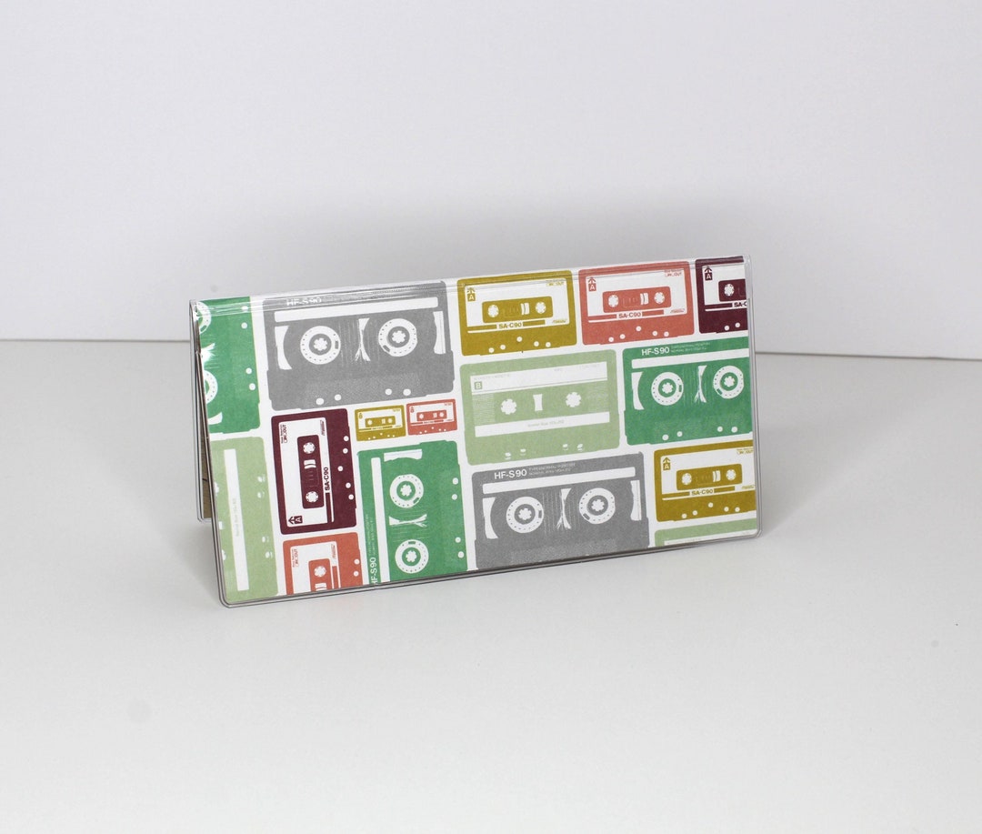 Checkbook Cover 80s Cassette Tape - Etsy